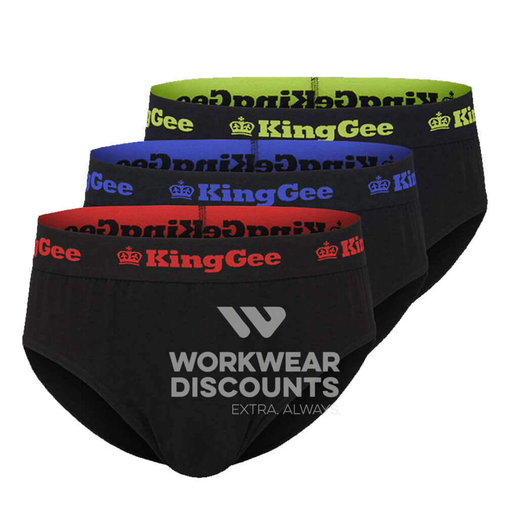 King Gee K09024 Cotton Brief 3 Pack – Workwear Discounts