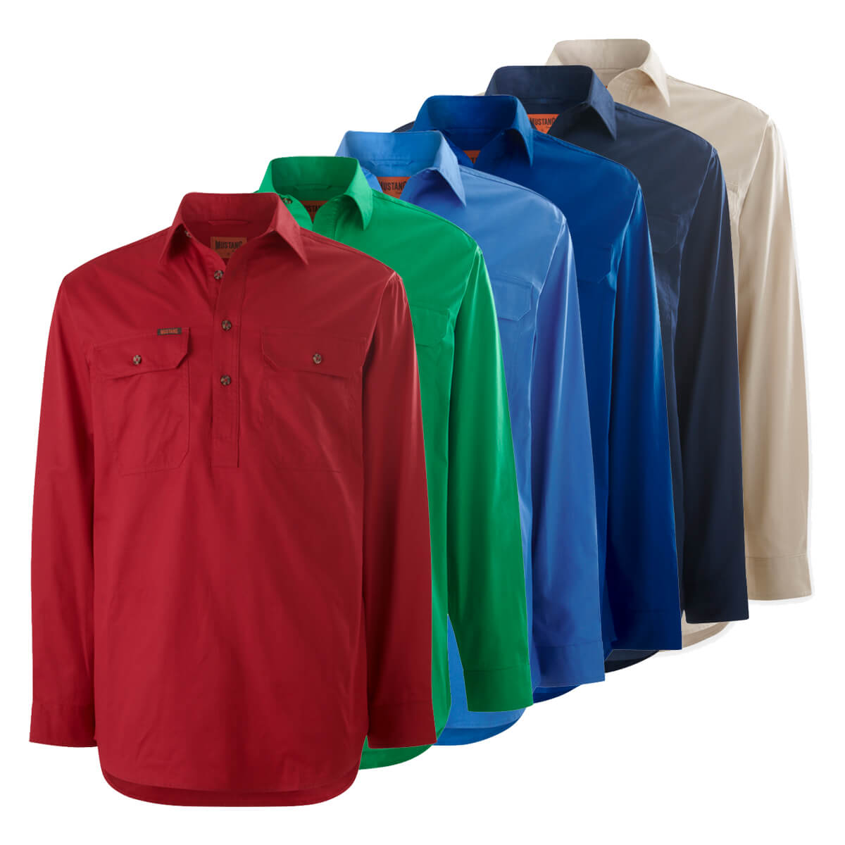 Mustang Signature Y04004 Mens Closed Front Shirt – Workwear Discounts