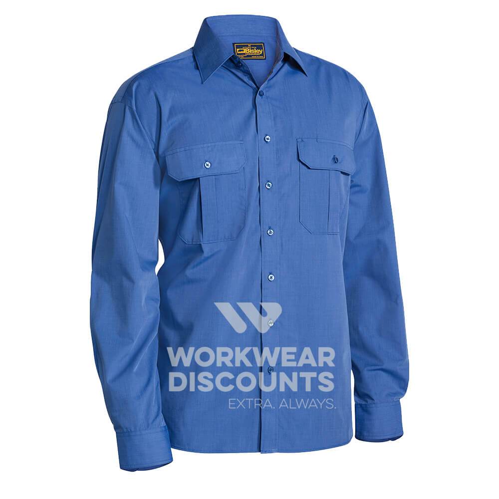Bisley BS6031 Metro Shirt Long Sleeve – Workwear Discounts